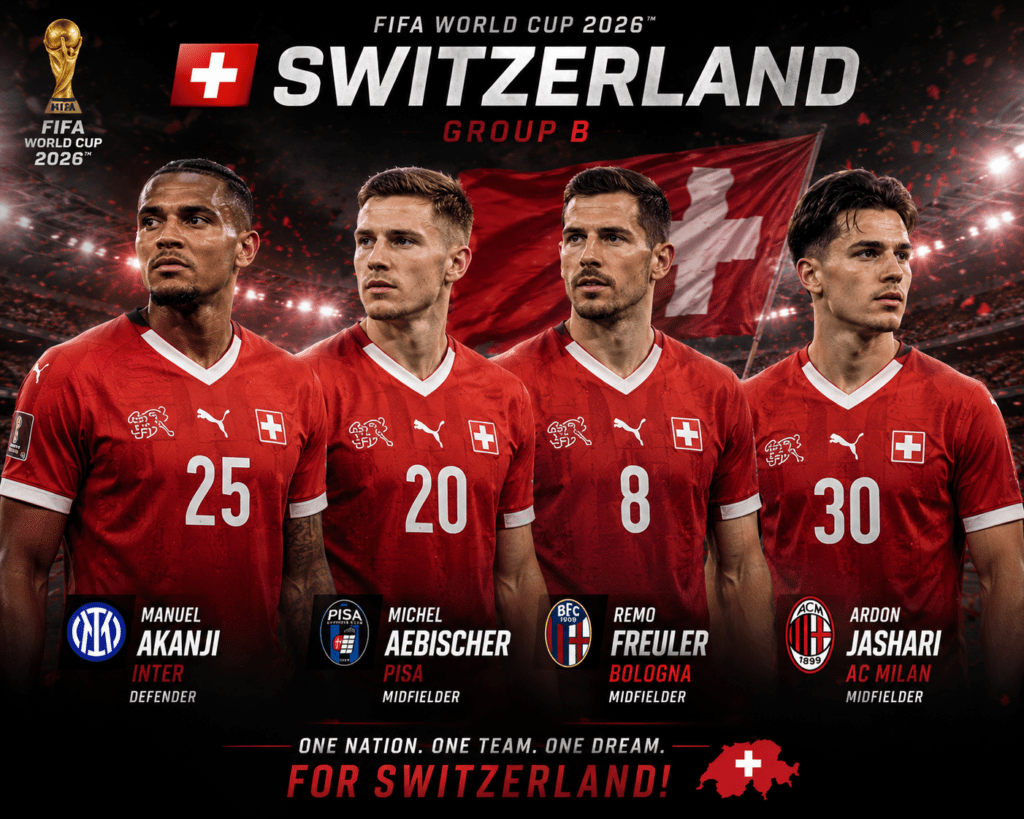 Qatar vs Switzerland Official Lineups, FIFA World Cup Group B, Saturday ...
