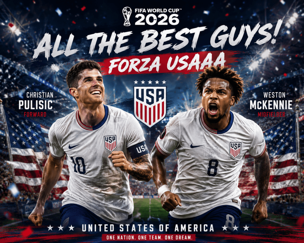 Christian Pulisic and Weston McKennie with the USA World Cup